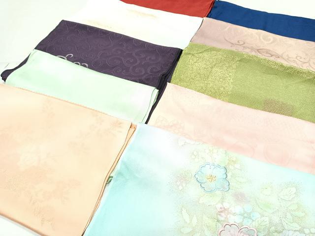 平和屋着物★和装小物　上質な帯揚げ　10枚セット　逸品　CAAL0673xi