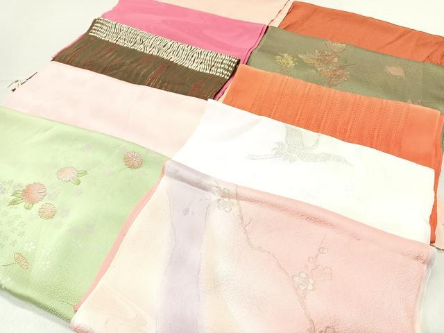 平和屋着物★和装小物　上質な帯揚げ　10枚セット　逸品　CAAL0674xi