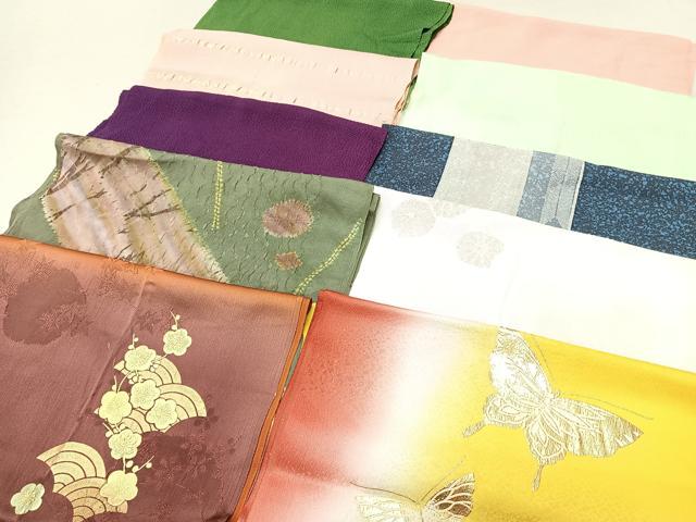 平和屋着物★和装小物　上質な帯揚げ　10枚セット　逸品　CAAL0678xi