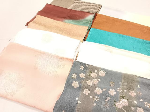 平和屋着物★和装小物　上質な帯揚げ　10枚セット　逸品　CAAL0682xi