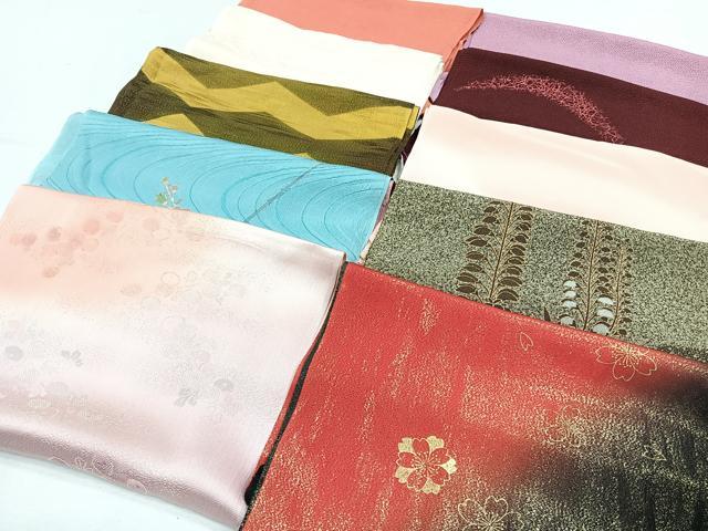 平和屋着物★和装小物　上質な帯揚げ　10枚セット　逸品　CAAL0697xi