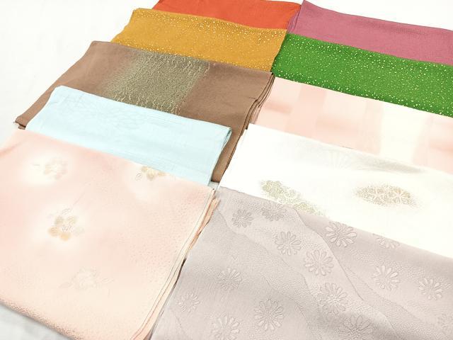 平和屋着物★和装小物　上質な帯揚げ　10枚セット　逸品　CAAL0699xi