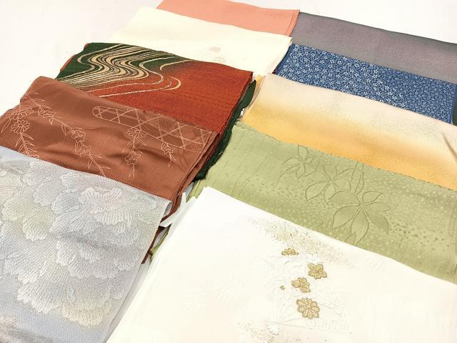 平和屋着物★和装小物　上質な帯揚げ　10枚セット　逸品　CAAL0700xi