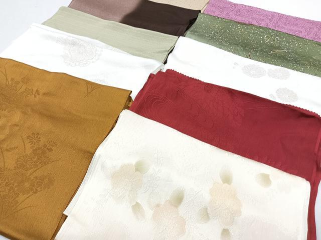 平和屋着物★和装小物　上質な帯揚げ　10枚セット　逸品　CAAL0705xi