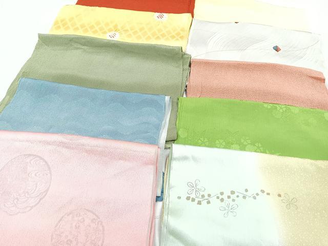 平和屋着物★和装小物　上質な帯揚げ　10枚セット　逸品　CAAL0727xi