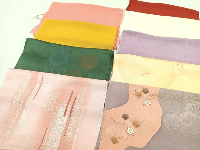 平和屋着物★和装小物　上質な帯揚げ　10枚セット　逸品　CAAL0728xi