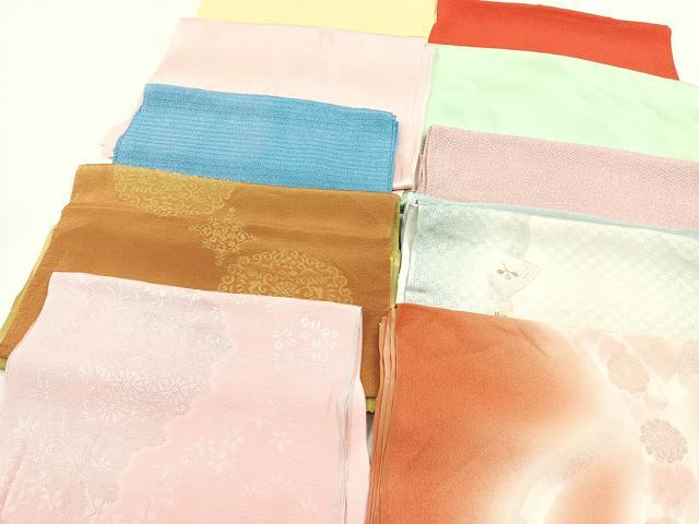 平和屋着物★和装小物　上質な帯揚げ　10枚セット　逸品　CAAL0730xi