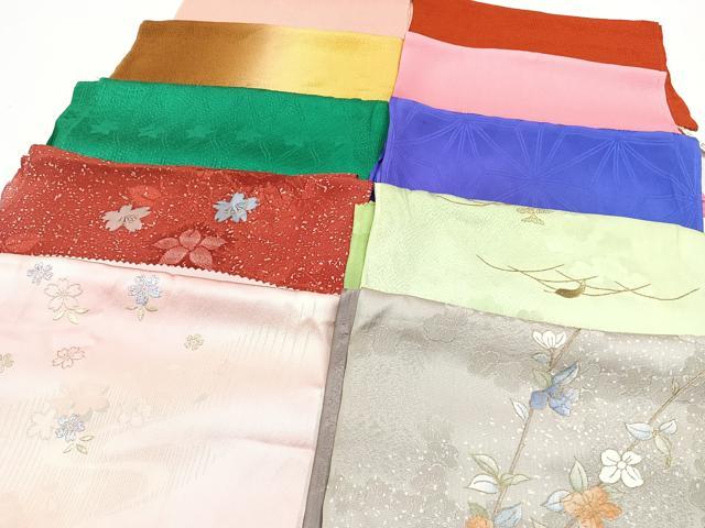 平和屋着物★和装小物　上質な帯揚げ　10枚セット　逸品　CAAL0735xi
