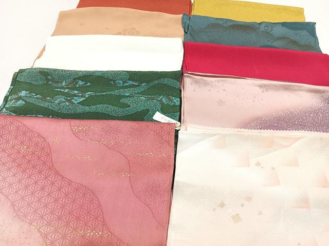 平和屋着物★和装小物　上質な帯揚げ　10枚セット　逸品　CAAL0736xi