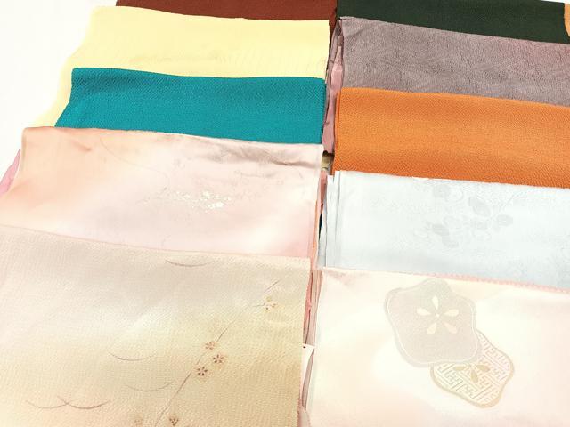 平和屋着物★和装小物　上質な帯揚げ　10枚セット　逸品　CAAL0737xi