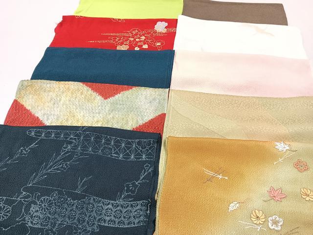 平和屋着物★和装小物　上質な帯揚げ　10枚セット　逸品　CAAL0741xi