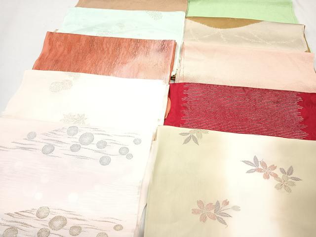 平和屋着物★和装小物　上質な帯揚げ　10枚セット　逸品　CAAL0742xi