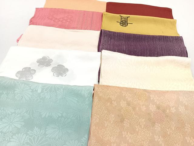 平和屋着物★和装小物　上質な帯揚げ　10枚セット　逸品　CAAL0748xi