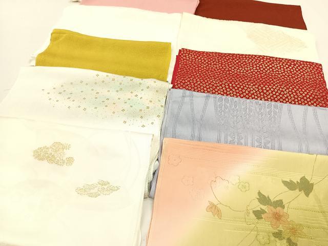 平和屋着物★和装小物　上質な帯揚げ　10枚セット　逸品　CAAL0749xi