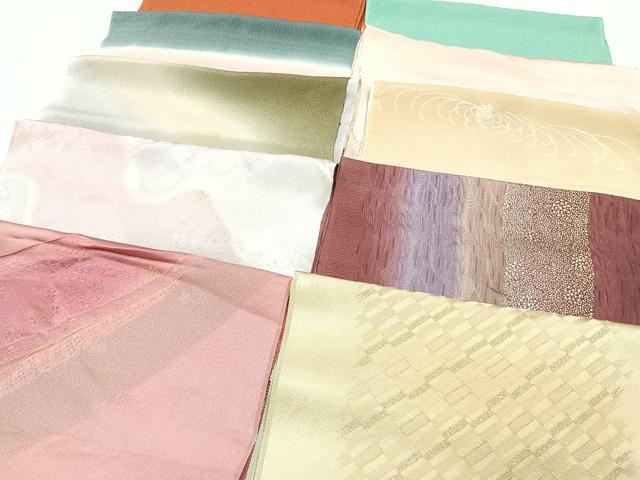 平和屋着物★和装小物　上質な帯揚げ　10枚セット　逸品　CAAL0753xi