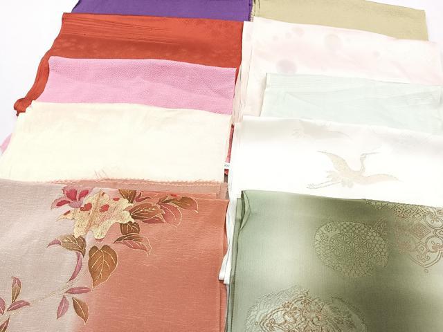 平和屋着物★和装小物　上質な帯揚げ　10枚セット　逸品　CAAL0756xi