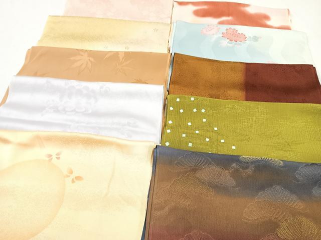 平和屋着物★和装小物　上質な帯揚げ　10枚セット　逸品　CAAL0762xi