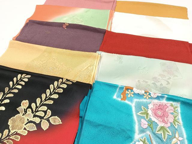 平和屋着物★和装小物　上質な帯揚げ　10枚セット　逸品　CAAL0772xi
