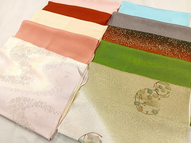 平和屋着物★和装小物　上質な帯揚げ　10枚セット　逸品　CAAL2664ua