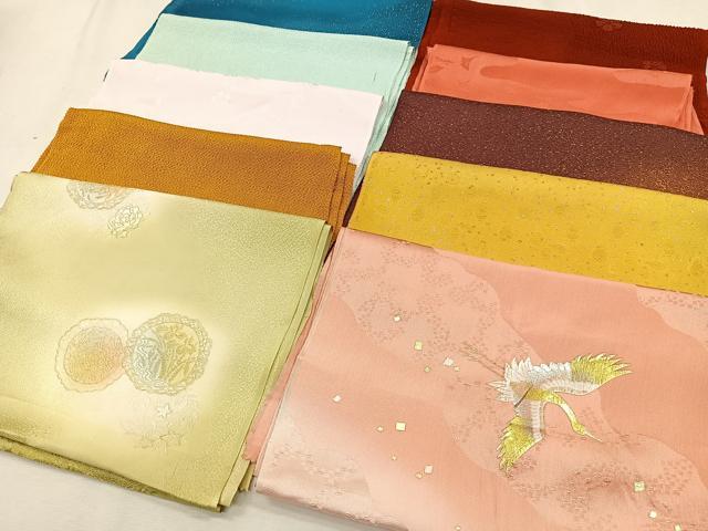 平和屋着物★和装小物　上質な帯揚げ　10枚セット　逸品　CAAL2668ua