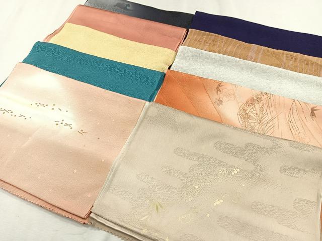 平和屋着物★和装小物　上質な帯揚げ　10枚セット　逸品　CAAL2673ua
