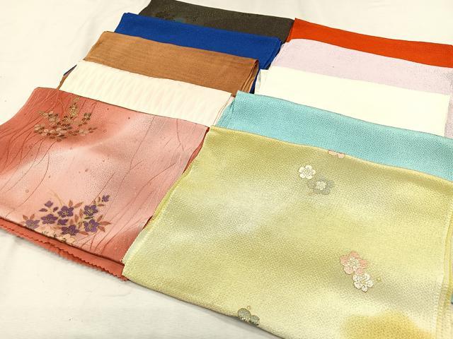 平和屋着物★和装小物　上質な帯揚げ　10枚セット　逸品　CAAL2677ua
