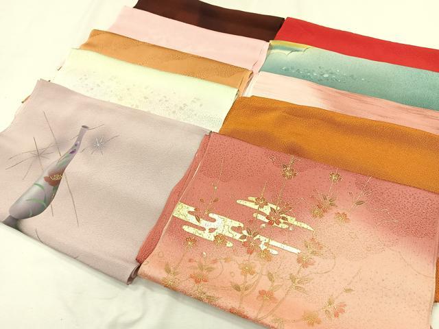 平和屋着物★和装小物　上質な帯揚げ　10枚セット　逸品　CAAL2679ua