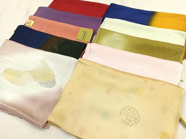 平和屋着物★和装小物　上質な帯揚げ　10枚セット　逸品　CAAL2681ua