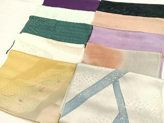 平和屋着物★和装小物　上質な帯揚げ　10枚セット　逸品　CAAL2684ua