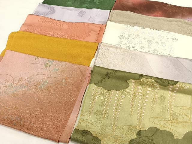 平和屋着物★和装小物　上質な帯揚げ　10枚セット　逸品　CAAL2685ua