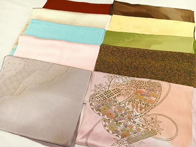 平和屋着物★和装小物　上質な帯揚げ　10枚セット　逸品　CAAL2688ua