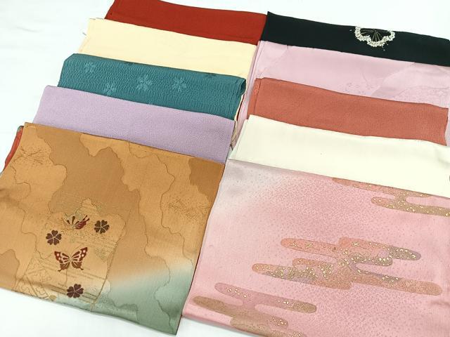 平和屋着物★和装小物　上質な帯揚げ　10枚セット　逸品　CAAL2693ua