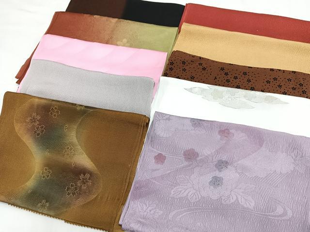 平和屋着物★和装小物　上質な帯揚げ　10枚セット　逸品　CAAL2695ua