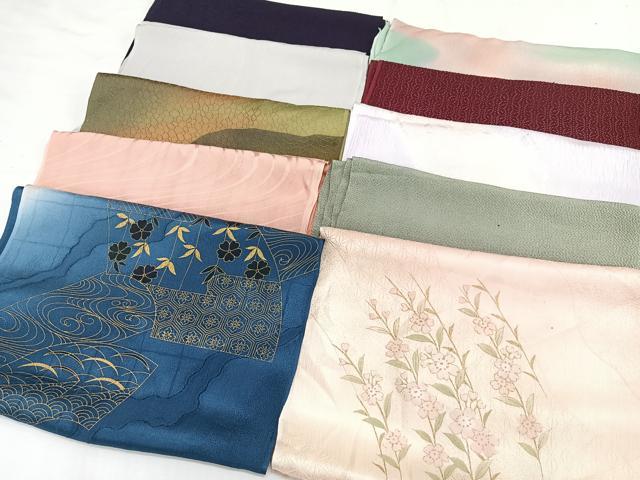 平和屋着物★和装小物　上質な帯揚げ　10枚セット　逸品　CAAL2696ua