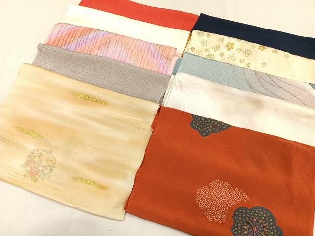 平和屋着物★和装小物　上質な帯揚げ　10枚セット　逸品　CAAL2723ua