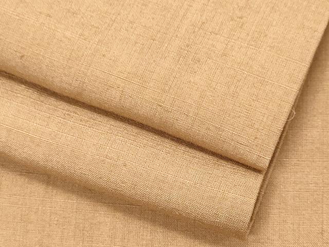 平和屋着物●上質な紬　色無地　伽羅色　正絹　逸品　CAAR8046vf