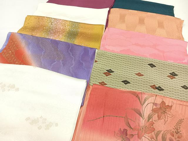 平和屋着物★和装小物　上質な帯揚げ　10枚セット　逸品　CAAM2832xi