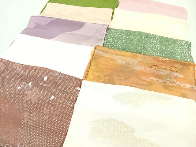 平和屋着物★和装小物　上質な帯揚げ　10枚セット　逸品　CAAM2836xi