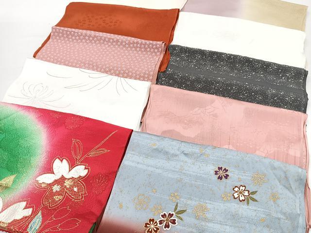 平和屋着物★和装小物　上質な帯揚げ　10枚セット　逸品　CAAM2867xi