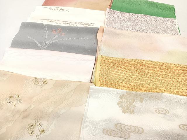平和屋着物★和装小物　上質な帯揚げ　10枚セット　逸品　CAAM2888xi