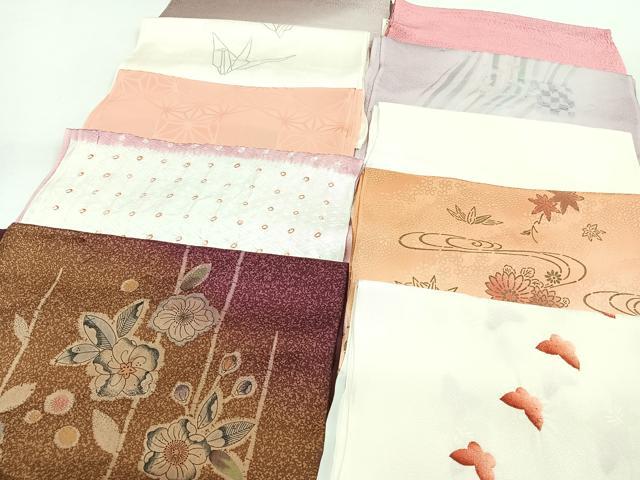 平和屋着物★和装小物　上質な帯揚げ　10枚セット　逸品　CAAM2898xi