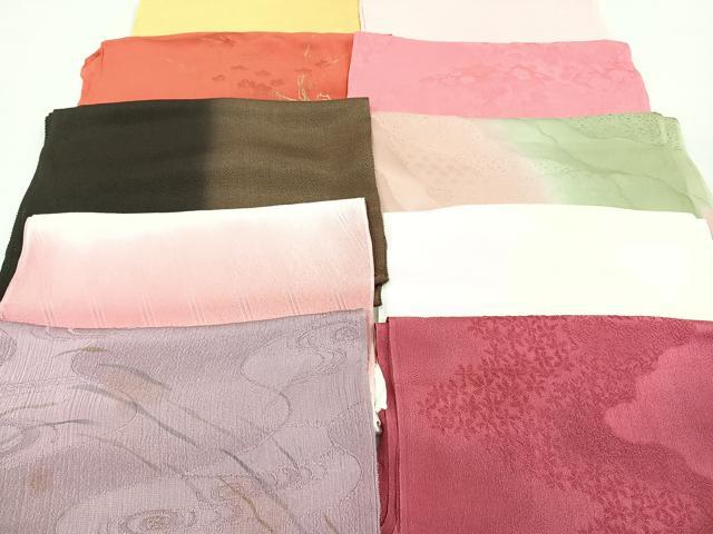 平和屋着物★和装小物　上質な帯揚げ　10枚セット　逸品　CAAM2972xi