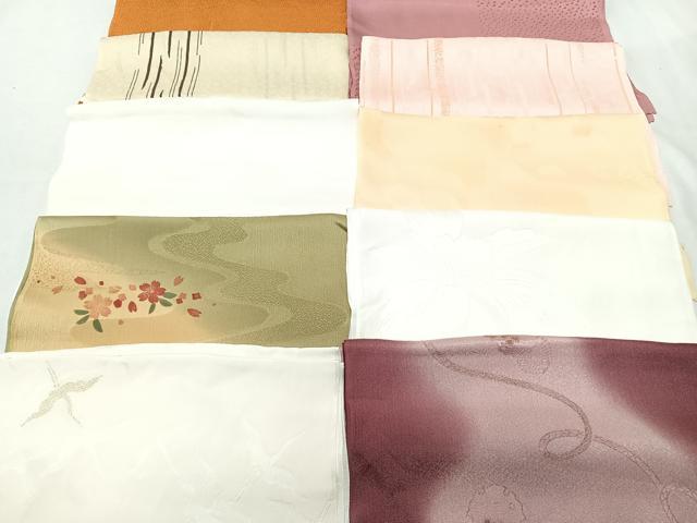 平和屋着物★和装小物　上質な帯揚げ　10枚セット　逸品　CAAM2998xi