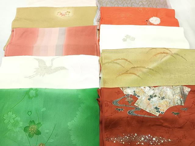 平和屋着物★和装小物　上質な帯揚げ　10枚セット　逸品　CAAM3016xi