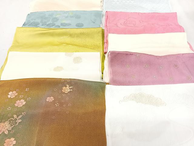 平和屋着物★和装小物　上質な帯揚げ　10枚セット　逸品　CAAM3017xi