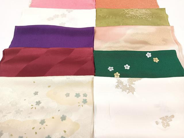 平和屋着物☆和装小物 上質な帯揚げ 10枚セット 逸品 CAAM3036xi