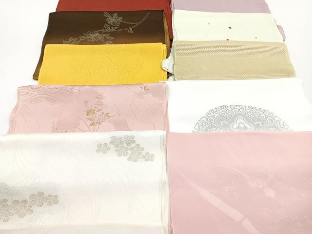 平和屋着物★和装小物　上質な帯揚げ　10枚セット　逸品　CAAM3042xi