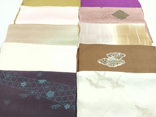 平和屋着物★和装小物　上質な帯揚げ　10枚セット　逸品　CAAM3045xi