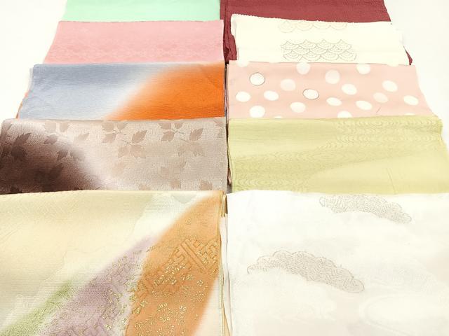 平和屋着物★和装小物　上質な帯揚げ　10枚セット　逸品　CAAM3046xi