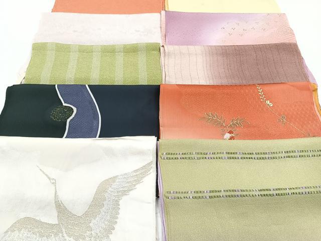 平和屋着物★和装小物　上質な帯揚げ　10枚セット　逸品　CAAM3047xi